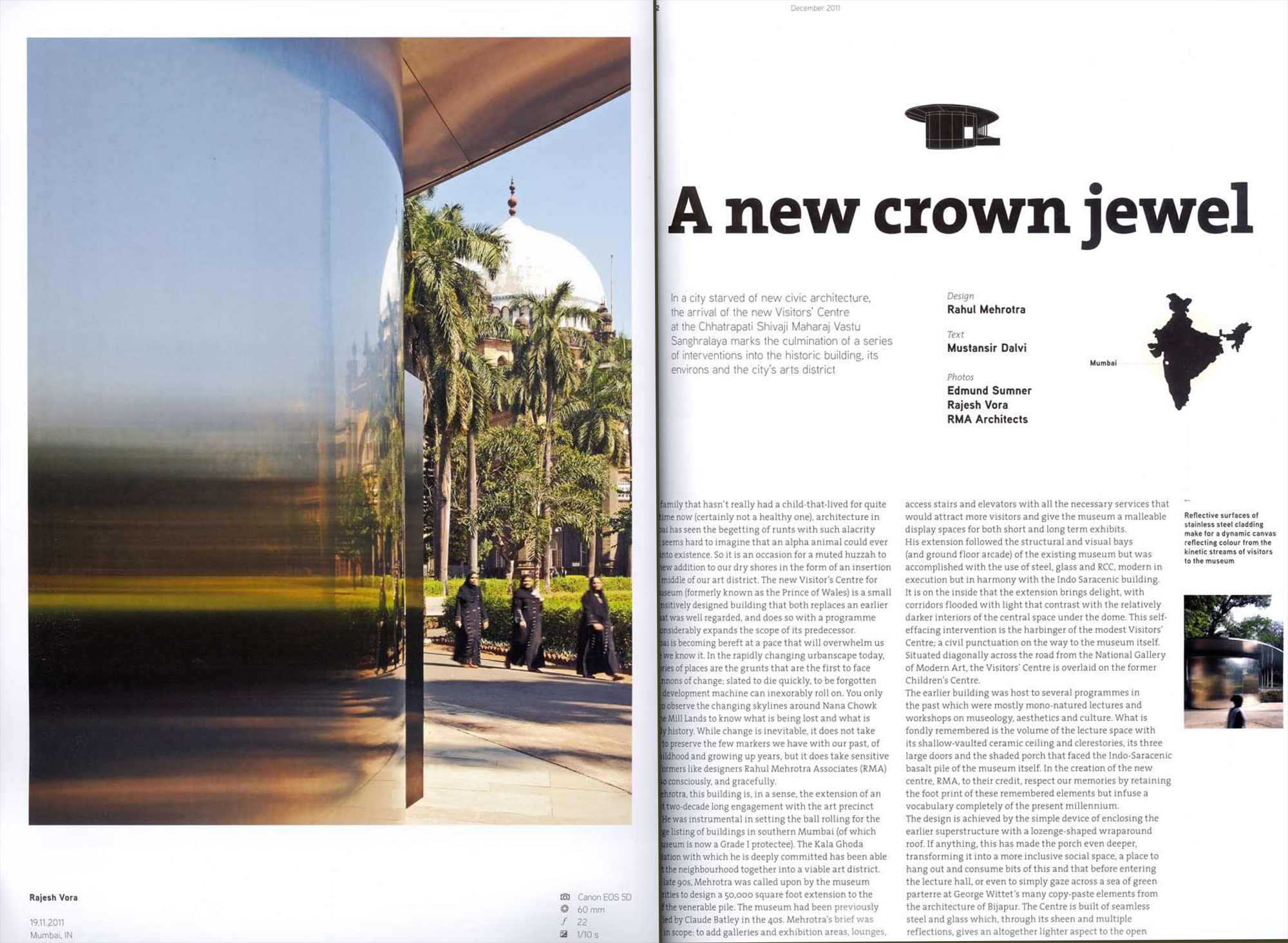 Visitor Centre in Domus Magazine | RMA Architects